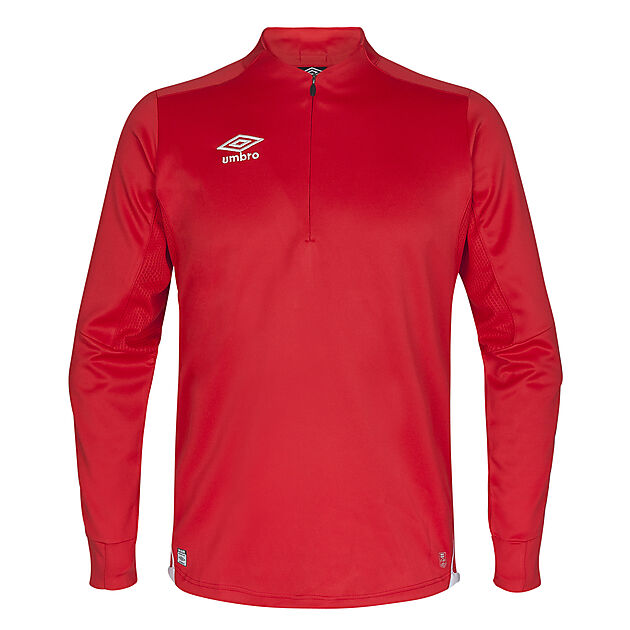 UMBRO UX Elite Half Zip Red/White Herre | Sport1.no