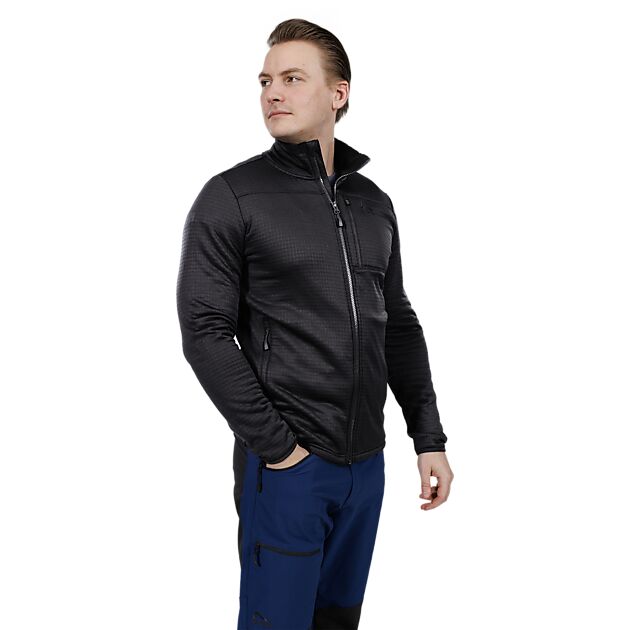 NORHEIM KVIKNE M TEKNISK FLEECEJAKKE JET BLACK Herre | Intersport.no