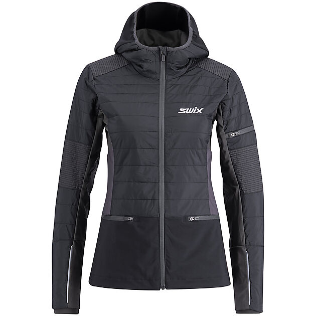 SWIX Horizon Jacket langrennsjakke dame Black/Phantom Dame | Intersport.no