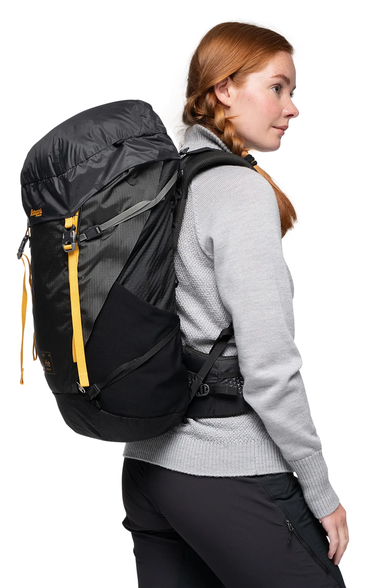BERGANS OF NORWAY Helium V5 W 40 Dark Shadow Grey/Black/Golden Yellow ...