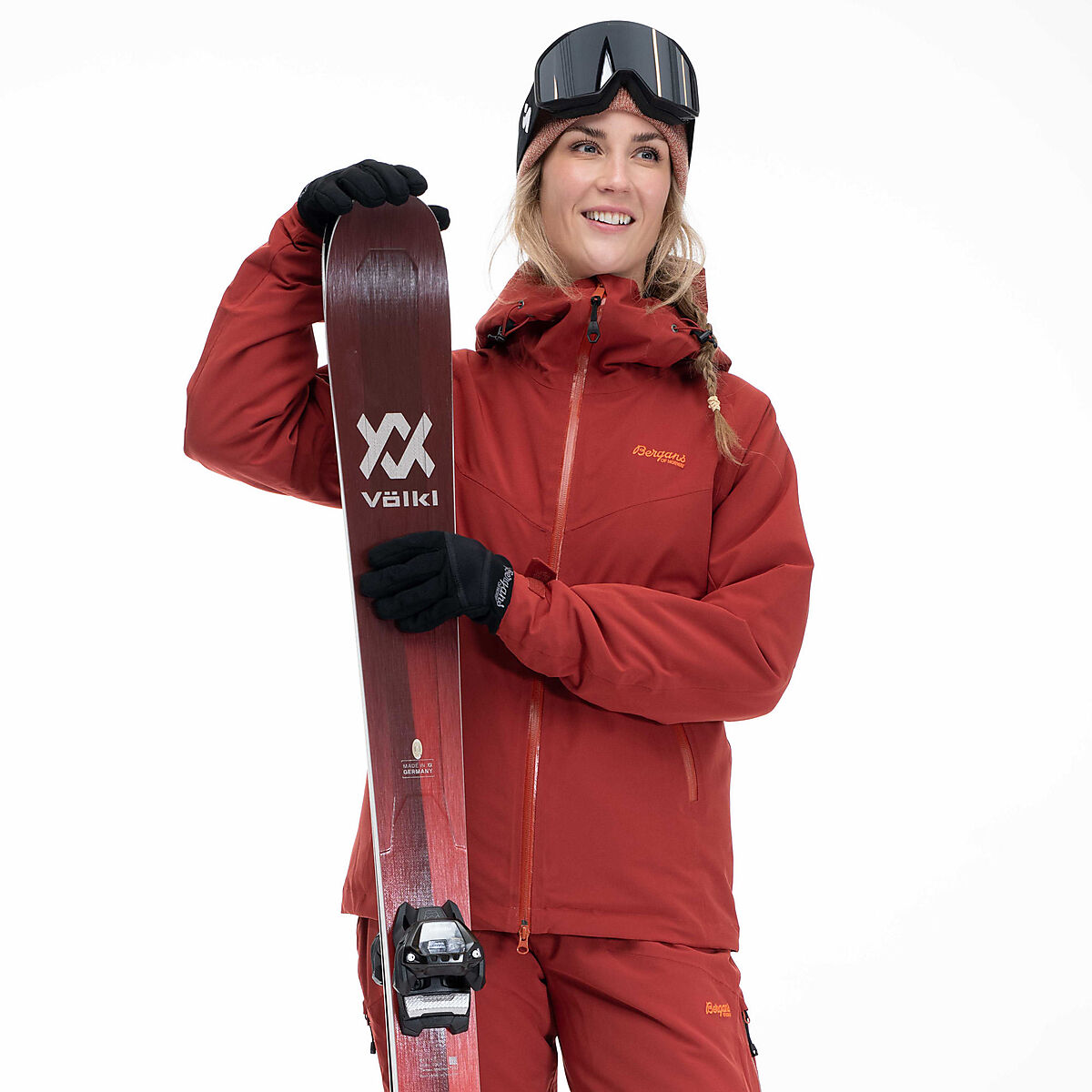 BERGANS OF NORWAY Oppdal Insulated skalljakke dame Chianti Red Dame ...