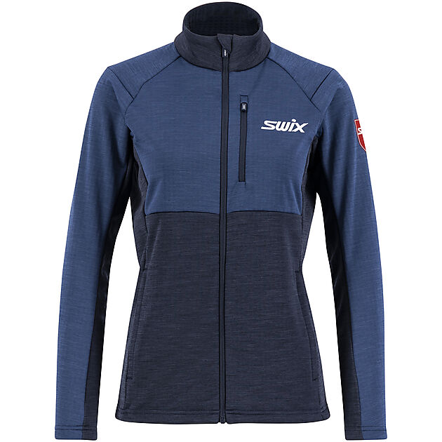 SWIX Infinity Midlayer jakke dame Lake blue Dame | Intersport.no