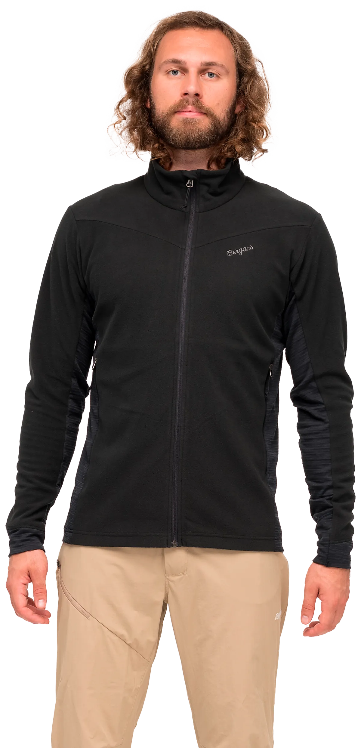 BERGANS OF NORWAY Rabot Fleece Midlayer Jacket Men Black Herre ...