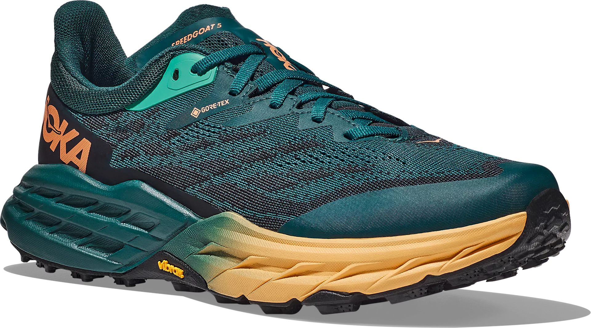 HOKA W SPEEDGOAT 5 GTX DTBC/DEEP TEAL / BLACK Dame | Sport1.no