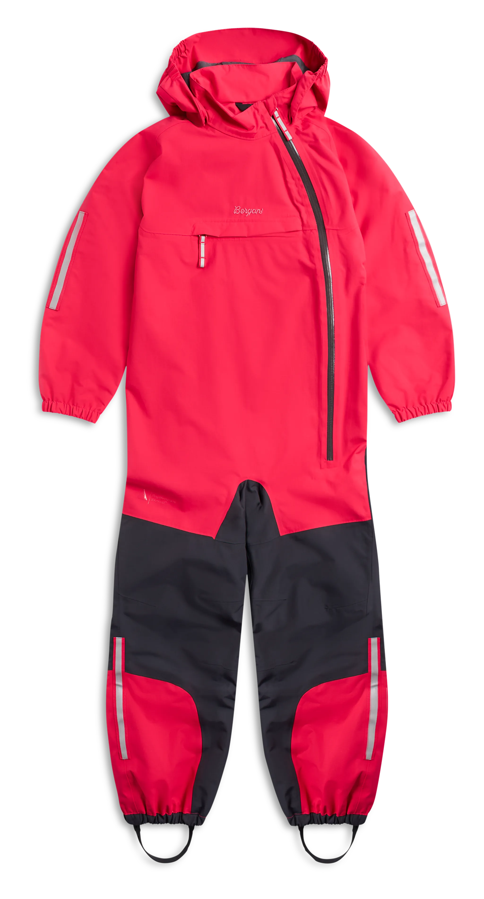 BERGANS OF NORWAY Lilletind Kids Coverall Alpine Rose/Dark Shadow Grey ...