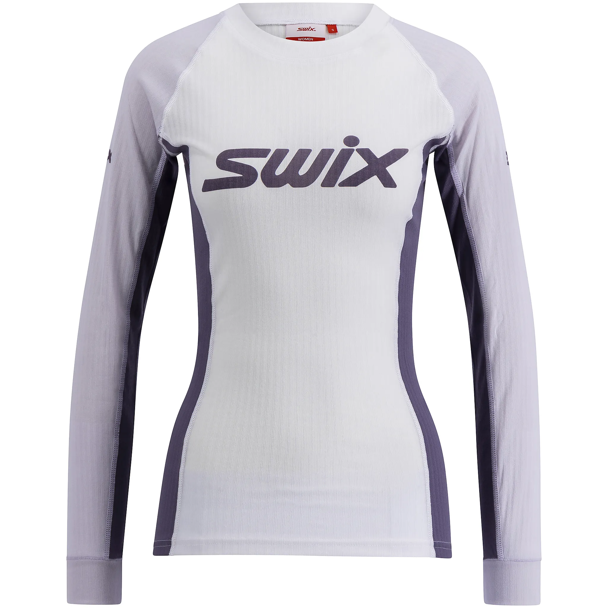 SWIX RaceX Classic Long Sleeve W Bright White/ Dusty purple Dame ...