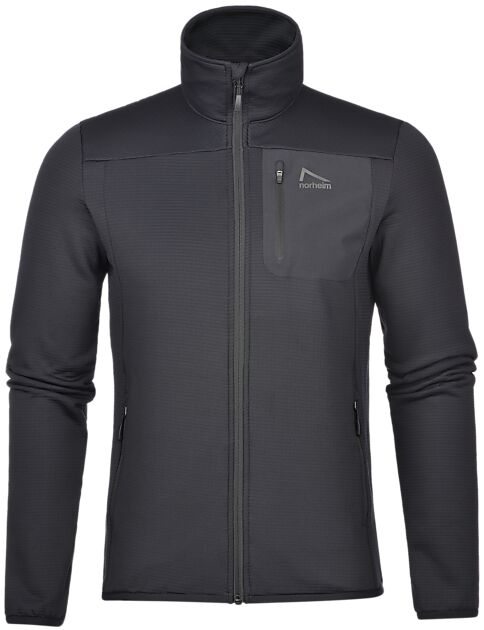 NORHEIM Yset Teknisk fleecejakke herre JET BLACK Herre | Intersport.no