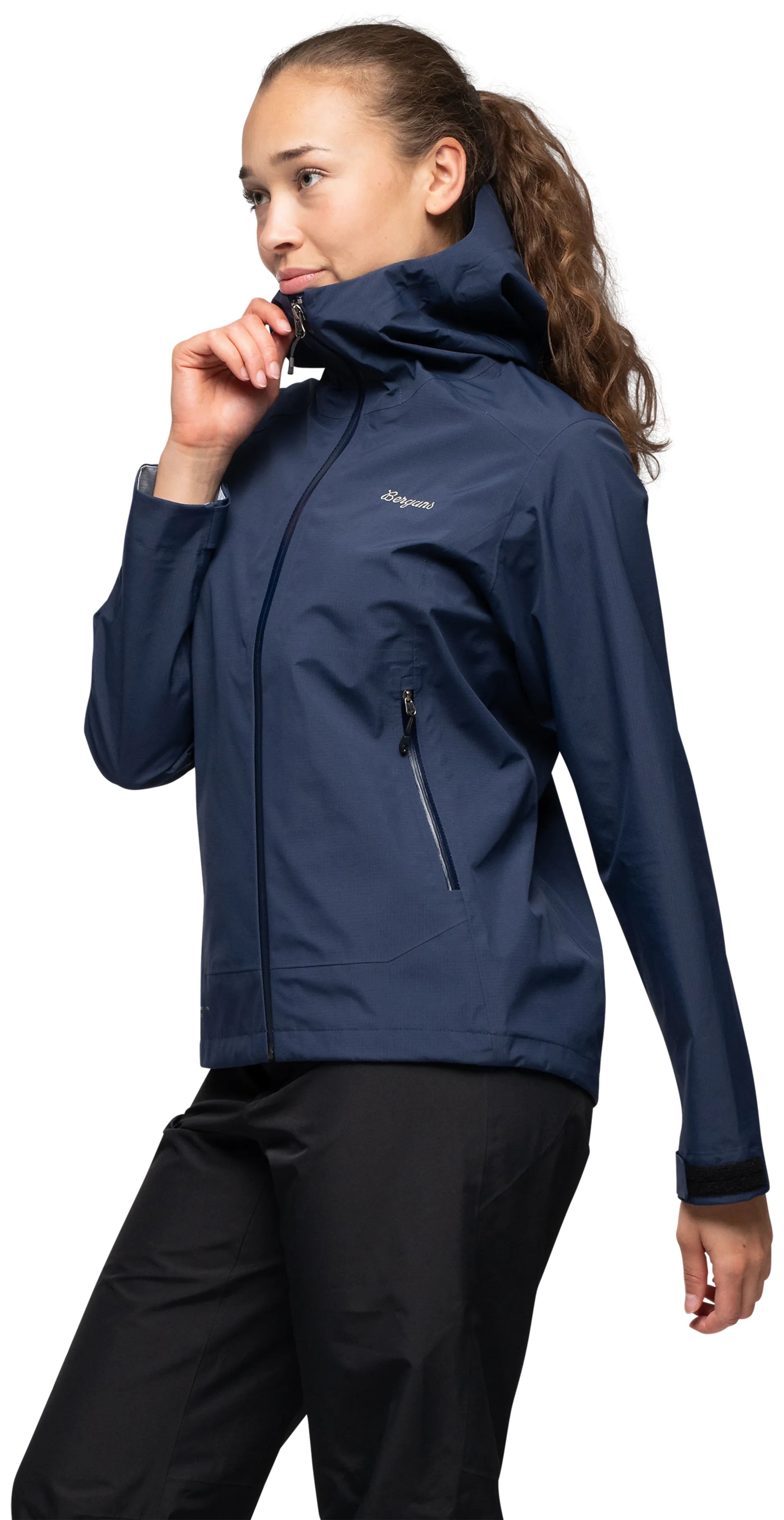 BERGANS OF NORWAY Essentials 3L Shell Jacket Women Navy Blue Dame ...