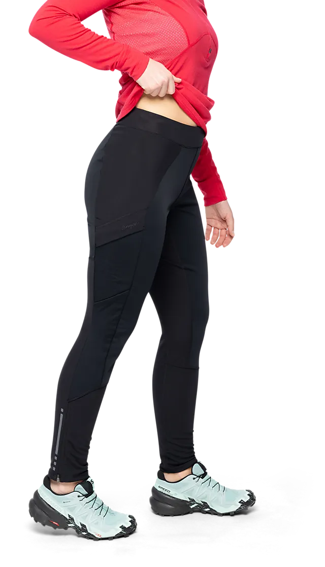 BERGANS OF NORWAY Fløyen Winter Tights Women Black Dame | Sport1.no