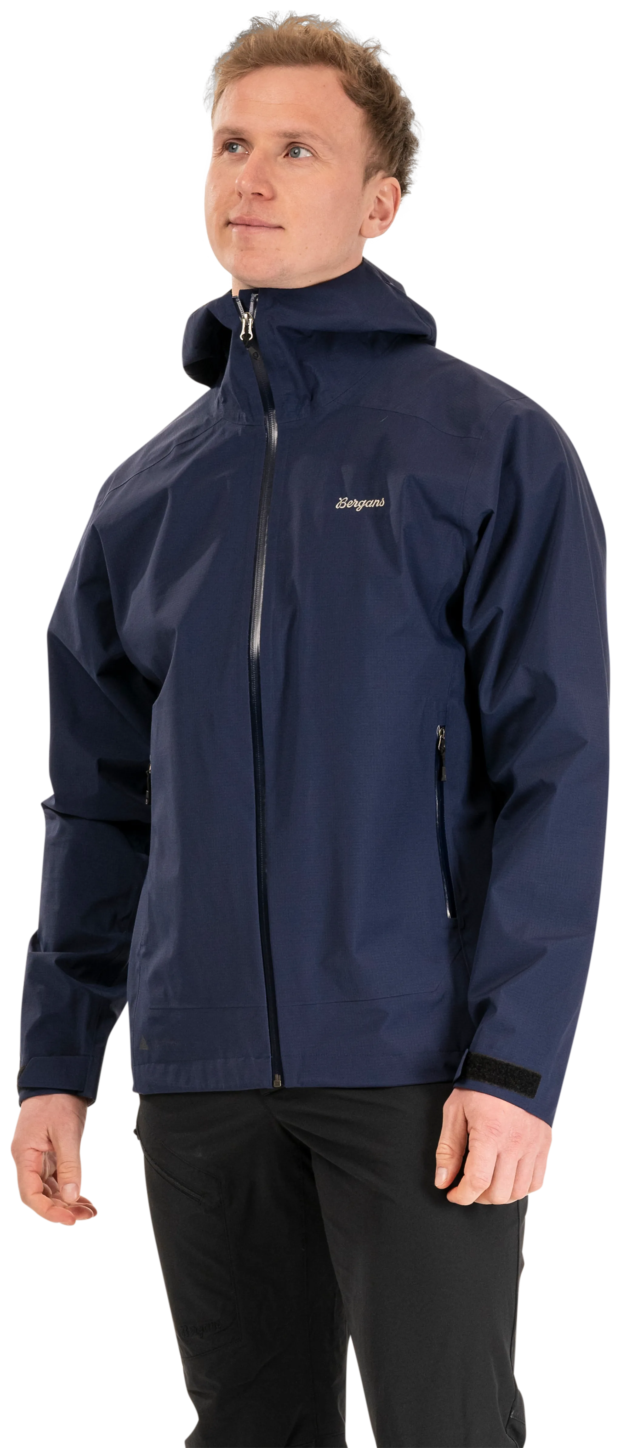 BERGANS OF NORWAY Essentials 3L Shell Jacket Men Navy Blue Herre ...