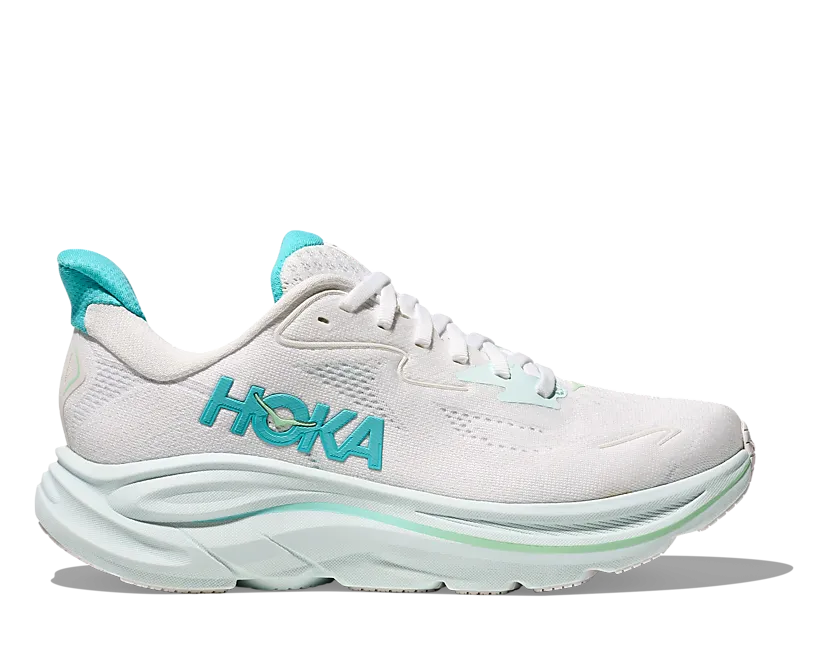 HOKA W CLIFTON 10 WHITE / CIELO BLUE Dame | Sport1.no