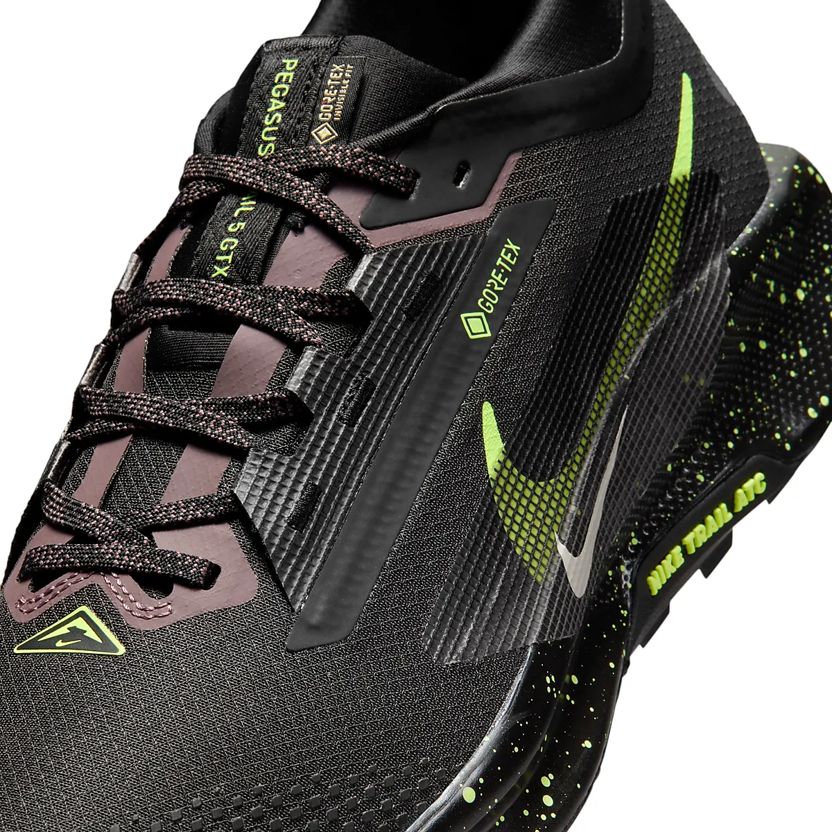 NIKE PEGASUS TRAIL 5 GTX BLACK/VOLT ICE-PHANTOM-TATTOO Herre ...
