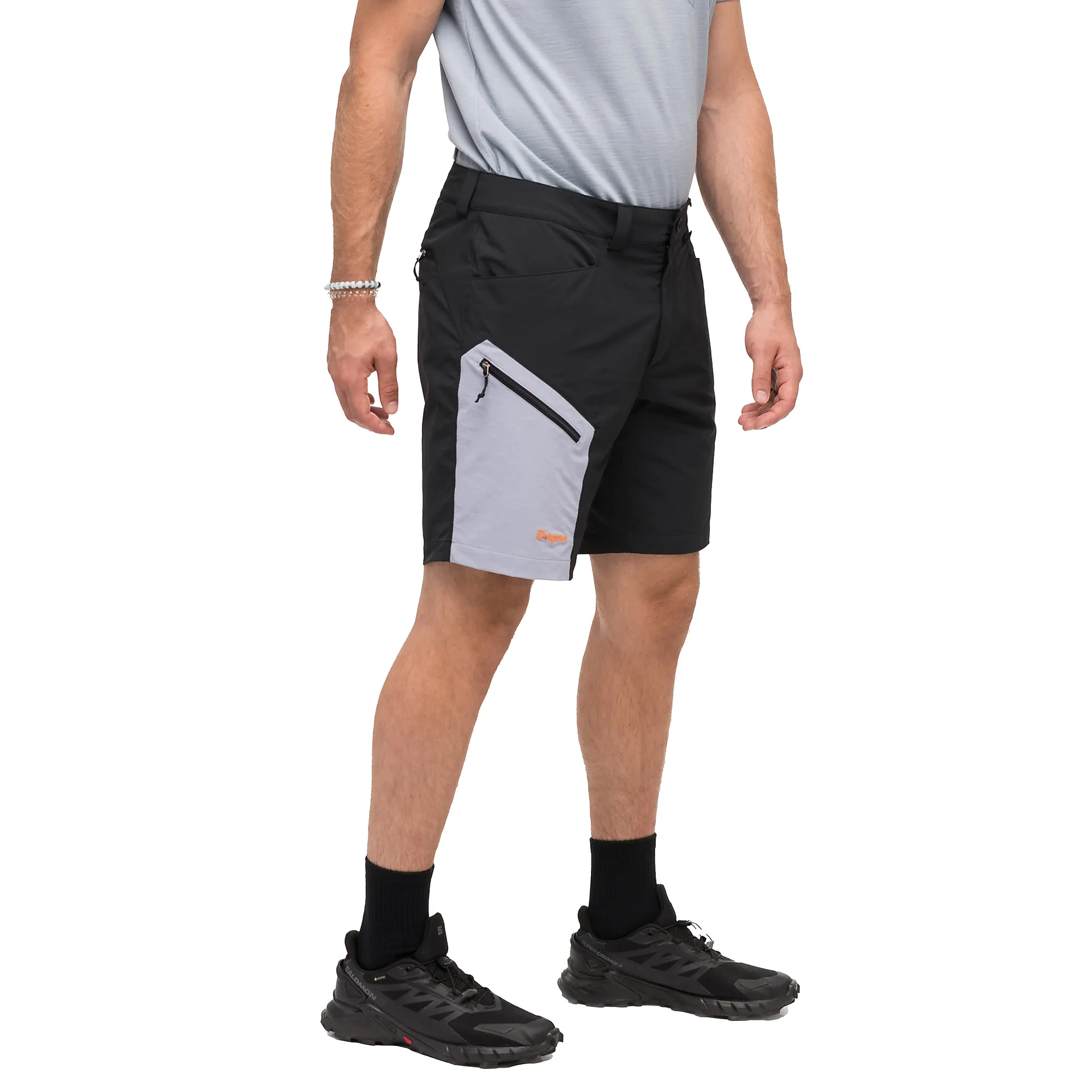BERGANS OF NORWAY Vaagaa Light Softshell Shorts Men Black/Husky Blue ...