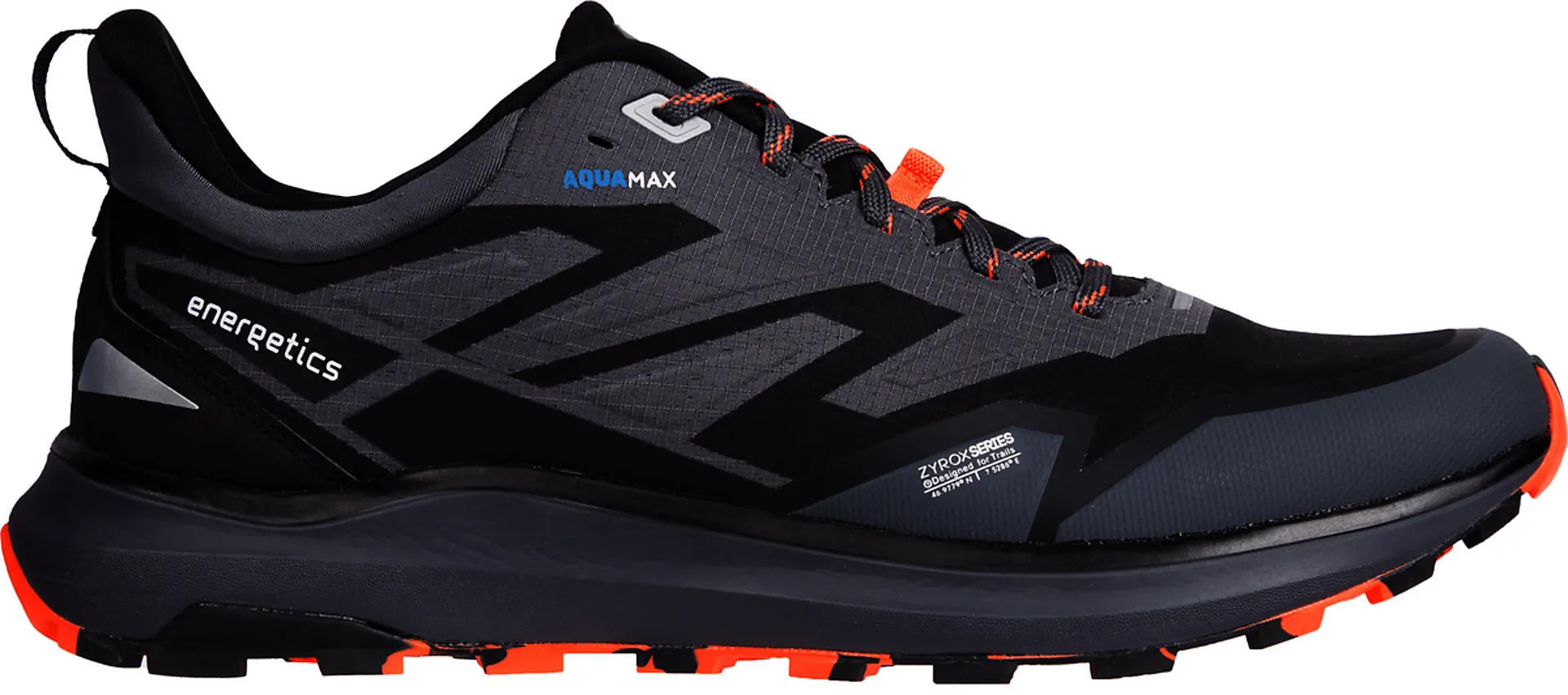 ENERGETICS Zyrox Trail AQX terrengløpesko herre BLACK/ANTHRACITE ...
