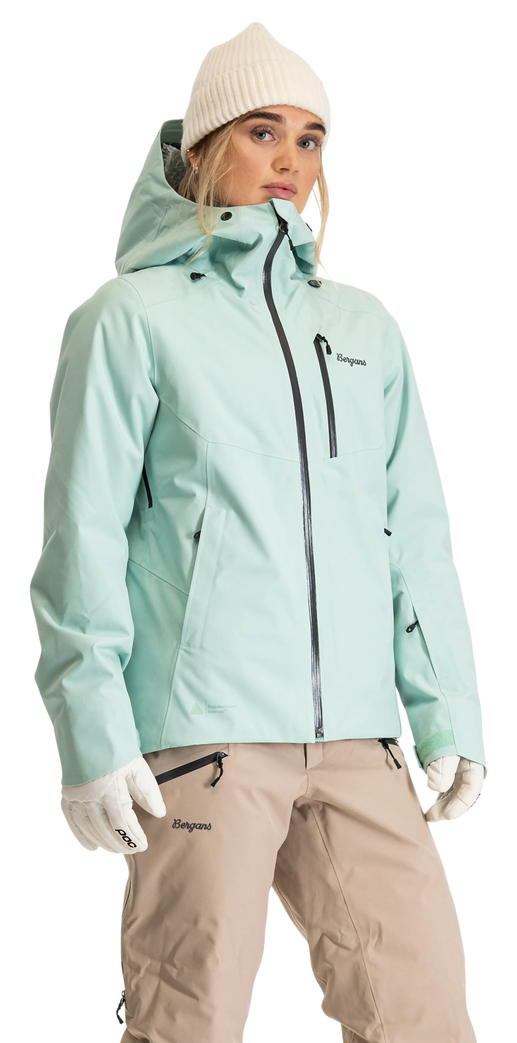 BERGANS OF NORWAY Oppdal Insulated Shell Jacket Women Mint Crush Dame ...