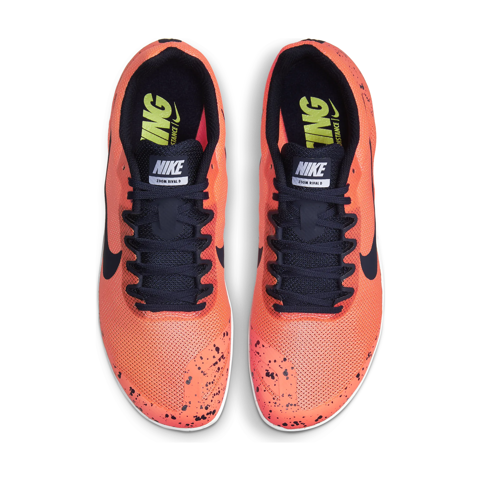 NIKE Zoom Rival D 10 BRIGHT MANGO/BLACKENED BLUE-PURPLE Unisex ...