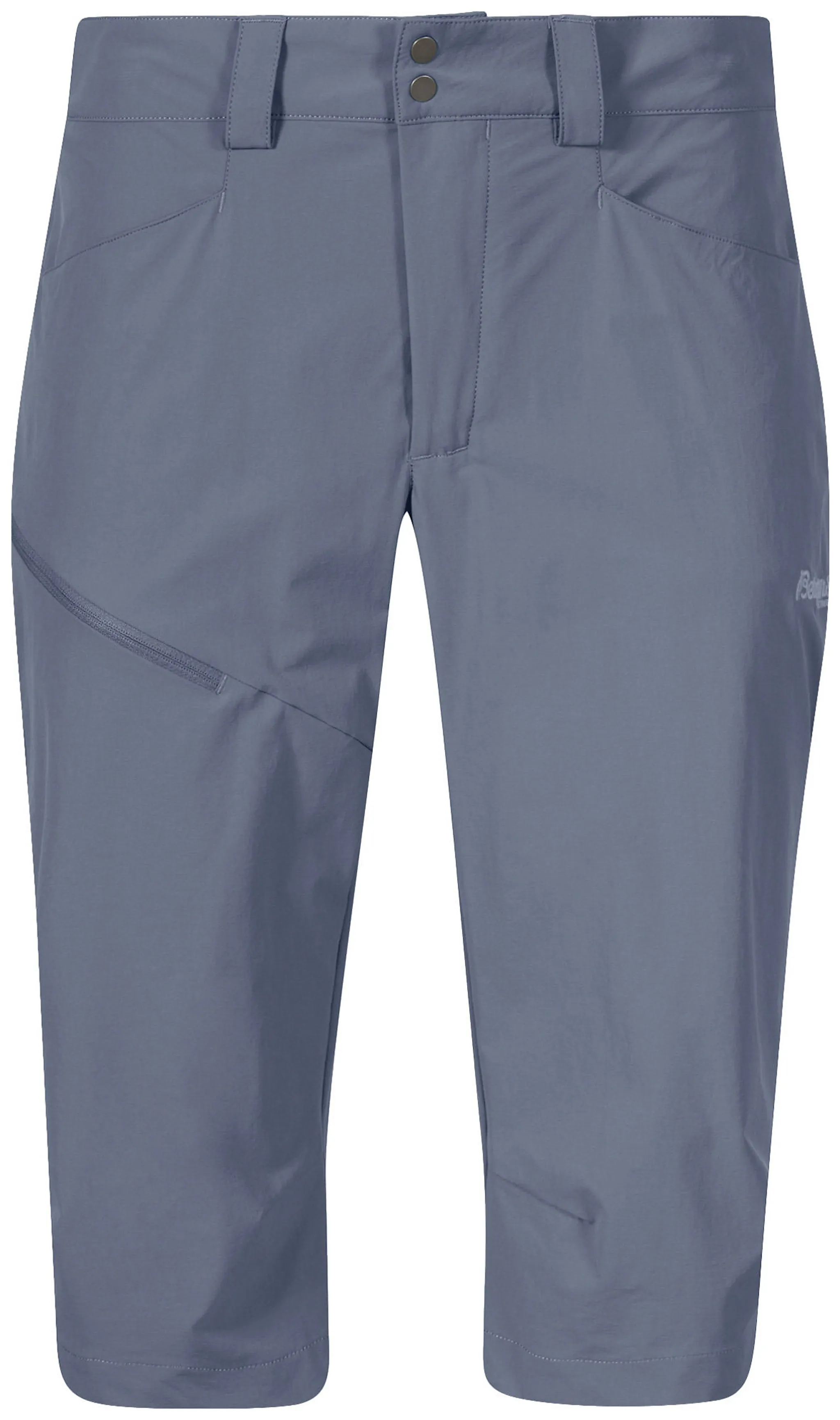 BERGANS OF NORWAY Vandre Light Softshell Long Shorts Women Granite Blue ...