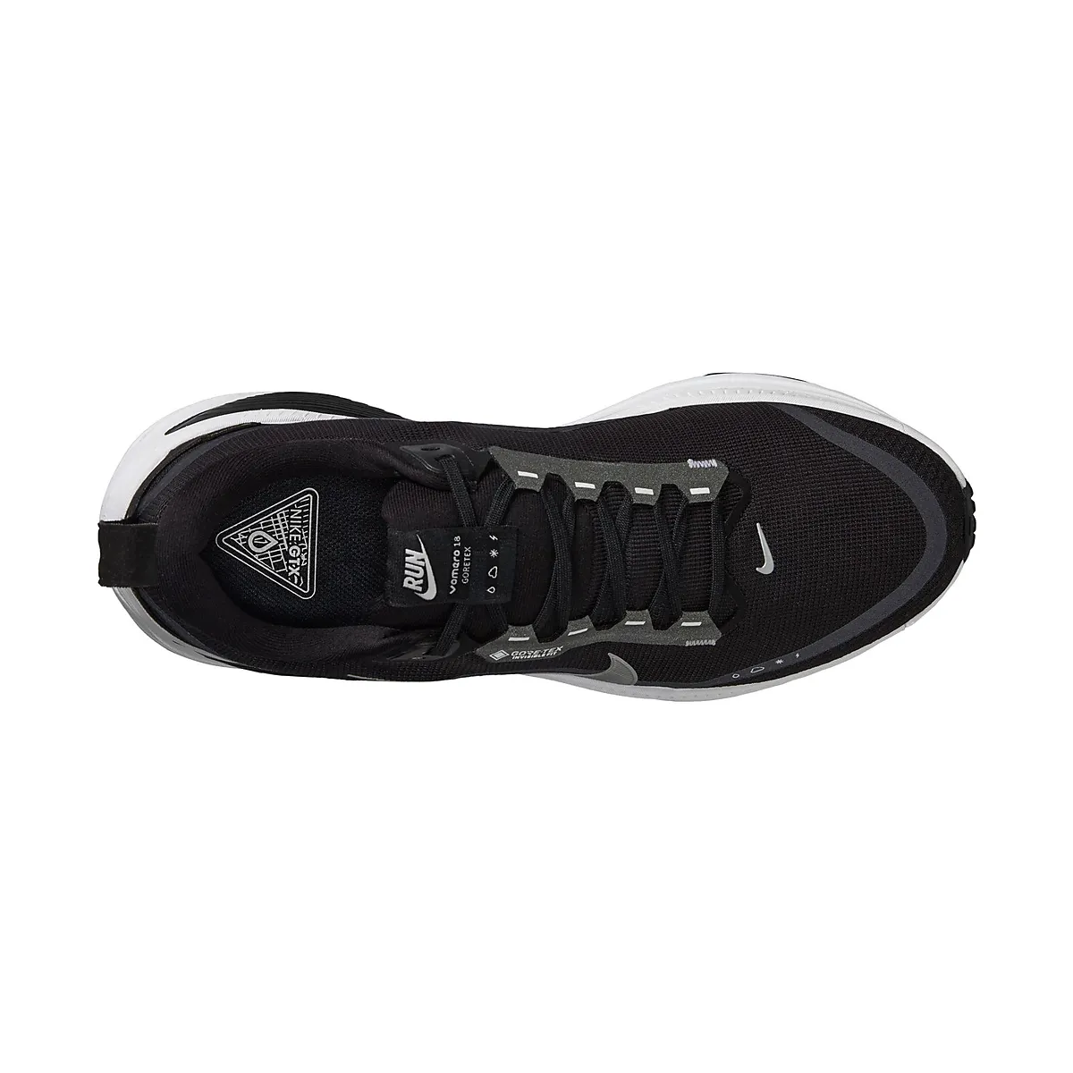 NIKE Vomero 18 GORE-TEX Men's Waterproof Road Running Shoes BLACK ...